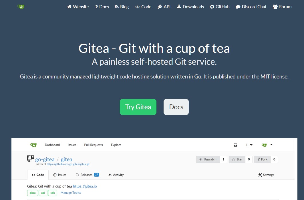 Giteaの設置と移行。Windowsサービスに登録して快適バージョン管理 – セルティスラボ
